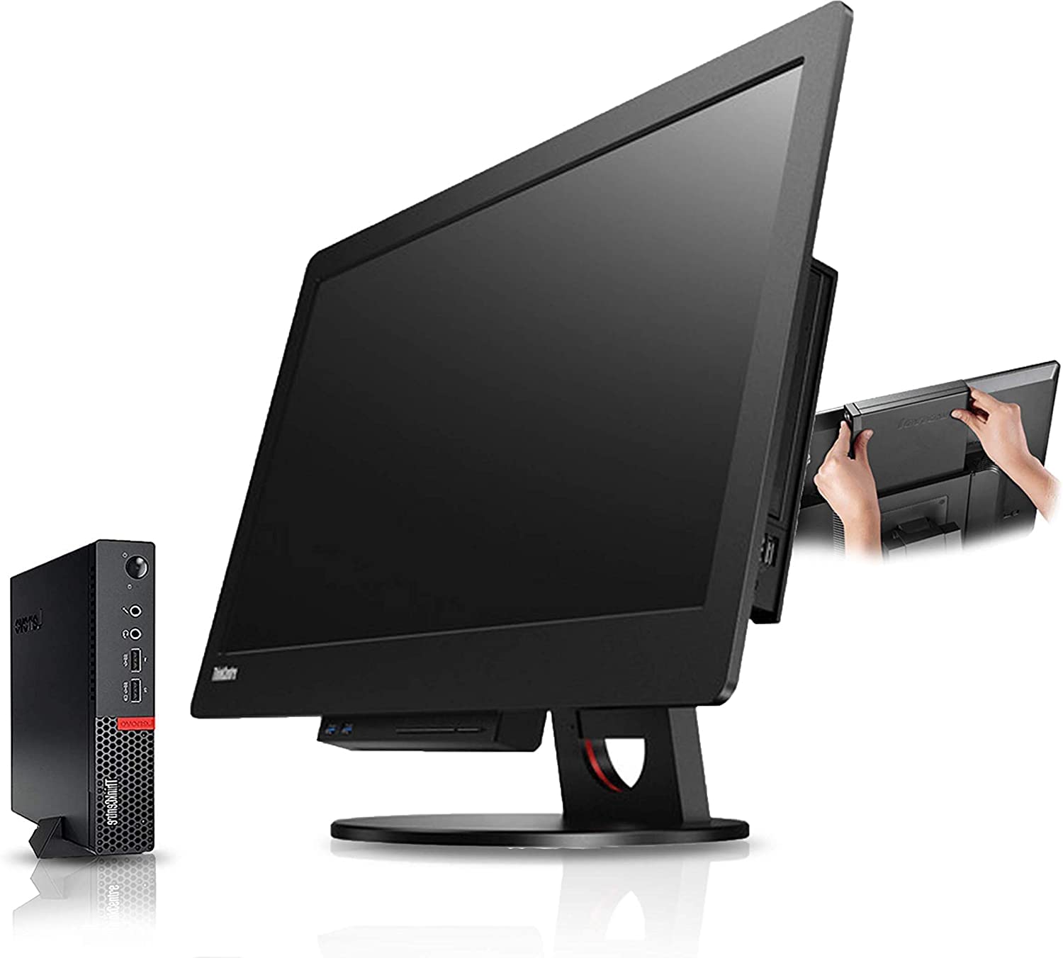 Lenovo ThinkCentre M910q Tiny Desktop Computer Mini PC, Intel Quad Core i7-6700T up to 3.6GHz, 16GB DDR4 RAM 256GB NVME SSD, Built-in WiFi, Wireless Mouse and Keyboard, Windows 10 Pro (Renewed)