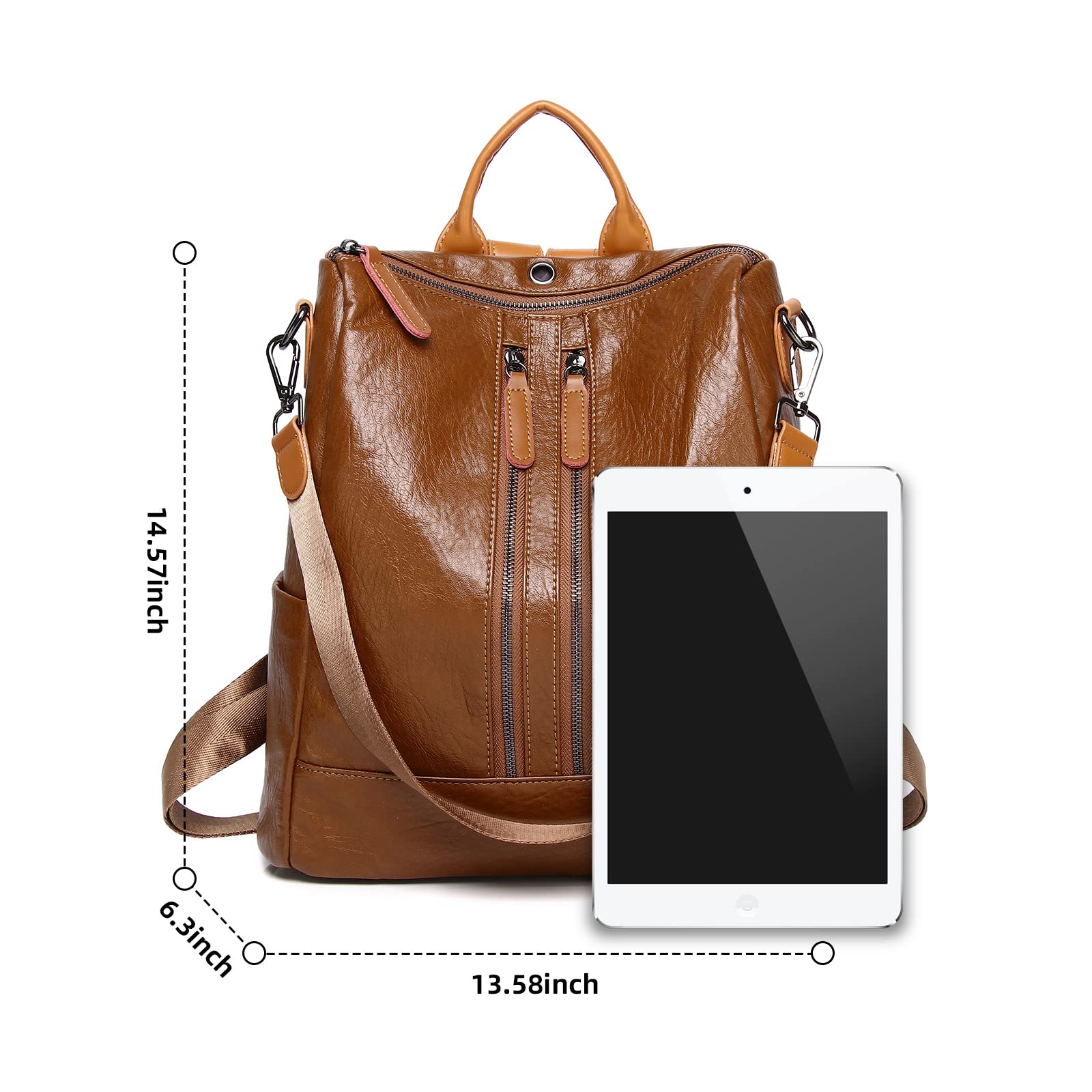 Beejirm Backpack Purse for Women