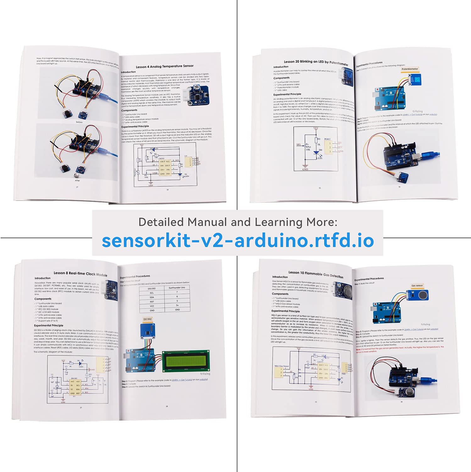 SunFounder Ultimate 2560 Sensor Kit V2.0 Compatible with Arduino R3 Mega2560 Mega328 Nano - Including 98 Page Instructions Book
