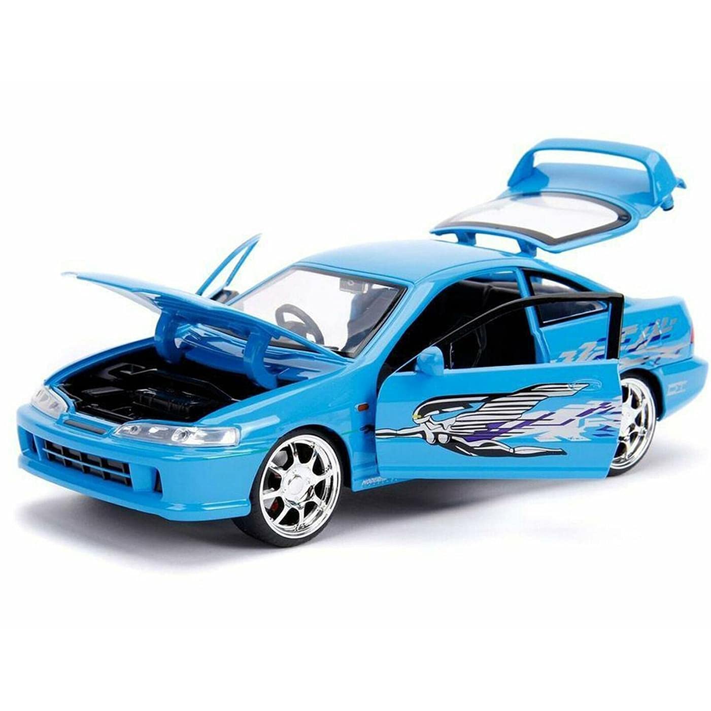 Jada Toys Fast & Furious 1:24 Mia's Acura Integra Type-R Die-cast Car, Toys for Kids and Adults Blue