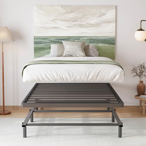 EZBeds Twin-Box-Spring, Bunkie Board Twin, 2 Inch Twin Box Spring Only, Easy Assembly, Noise Free, Metal Mattress Foundation