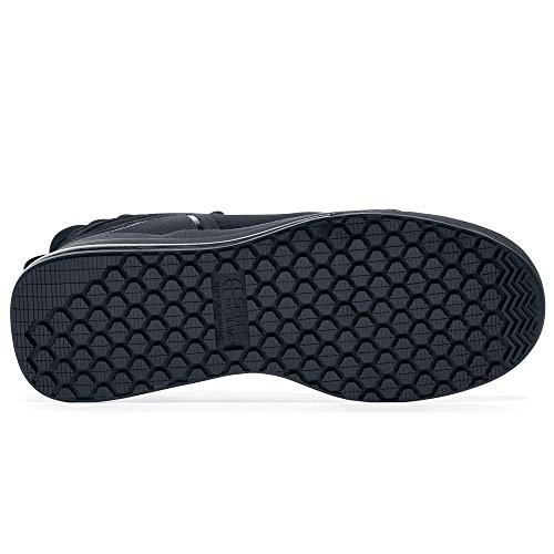 Shoes for Crews Tigon II, Men's, Women's, Unisex Slip Resistant Work Sneakers, Black, Men's 9 (Med) / Women's 10.5 (Med)