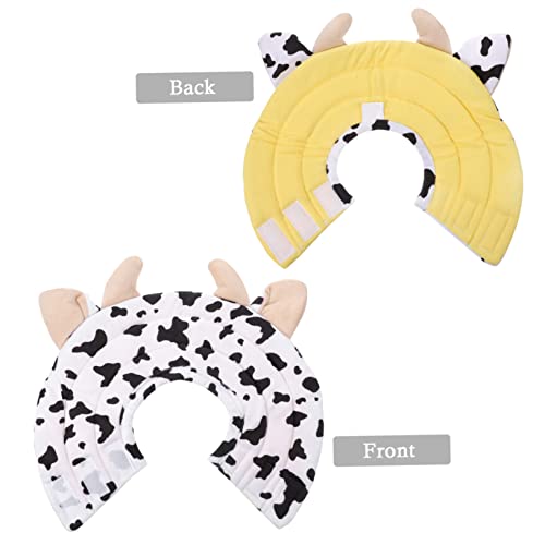 DOITOOL 3pcs Cat Collar Bite Pet Cone Pet Collar Wound Healing Cone Pet Elizabeth Collar Pet Protection Collar Pet Elizabethan Circle Collar for Puppy Pp Cotton White Cat Litter Small
