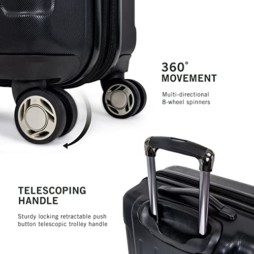 Kenneth Cole Reaction Renegade_Collection, Black, 28-Inch Carry On
