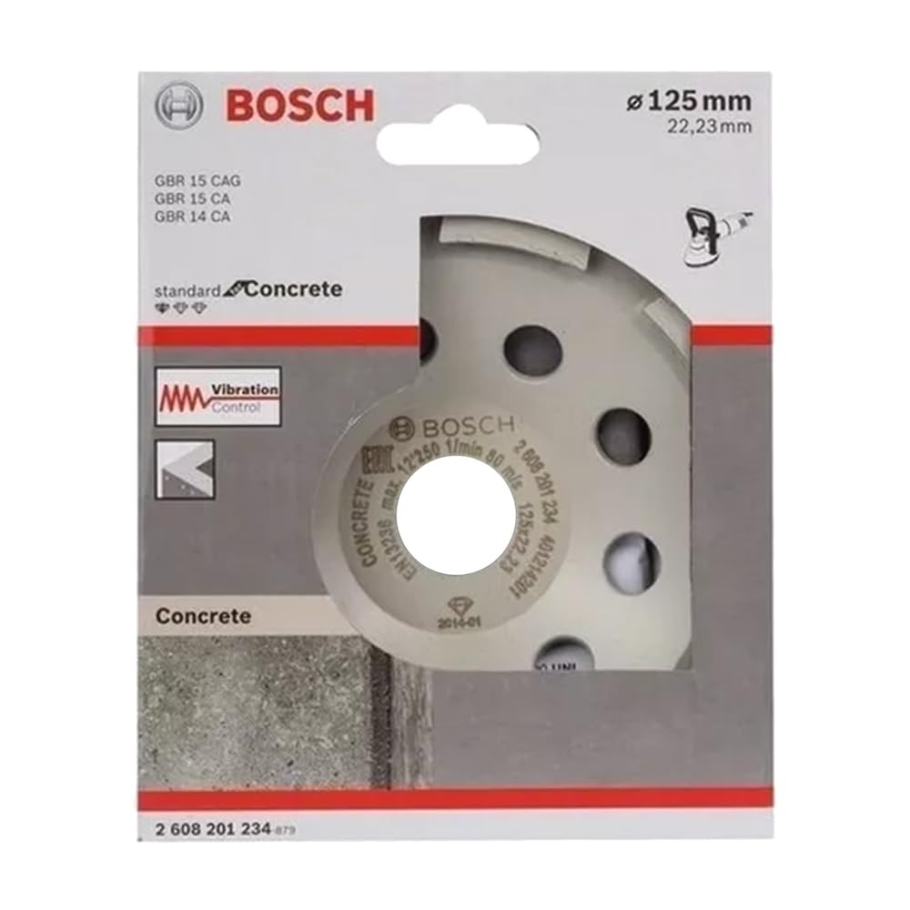 Bosch Std for Concrete Segmented Diamond Plate 125x22.2x5mm