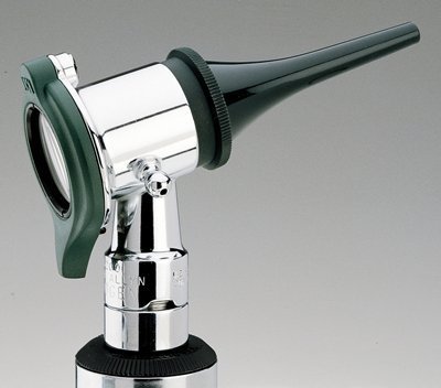 Welch Allyn 20260 3.5V Halogen Hex Veterinarian Pneumatic Otoscope with Reusable Ear Specula Set, Power Handle Not Included