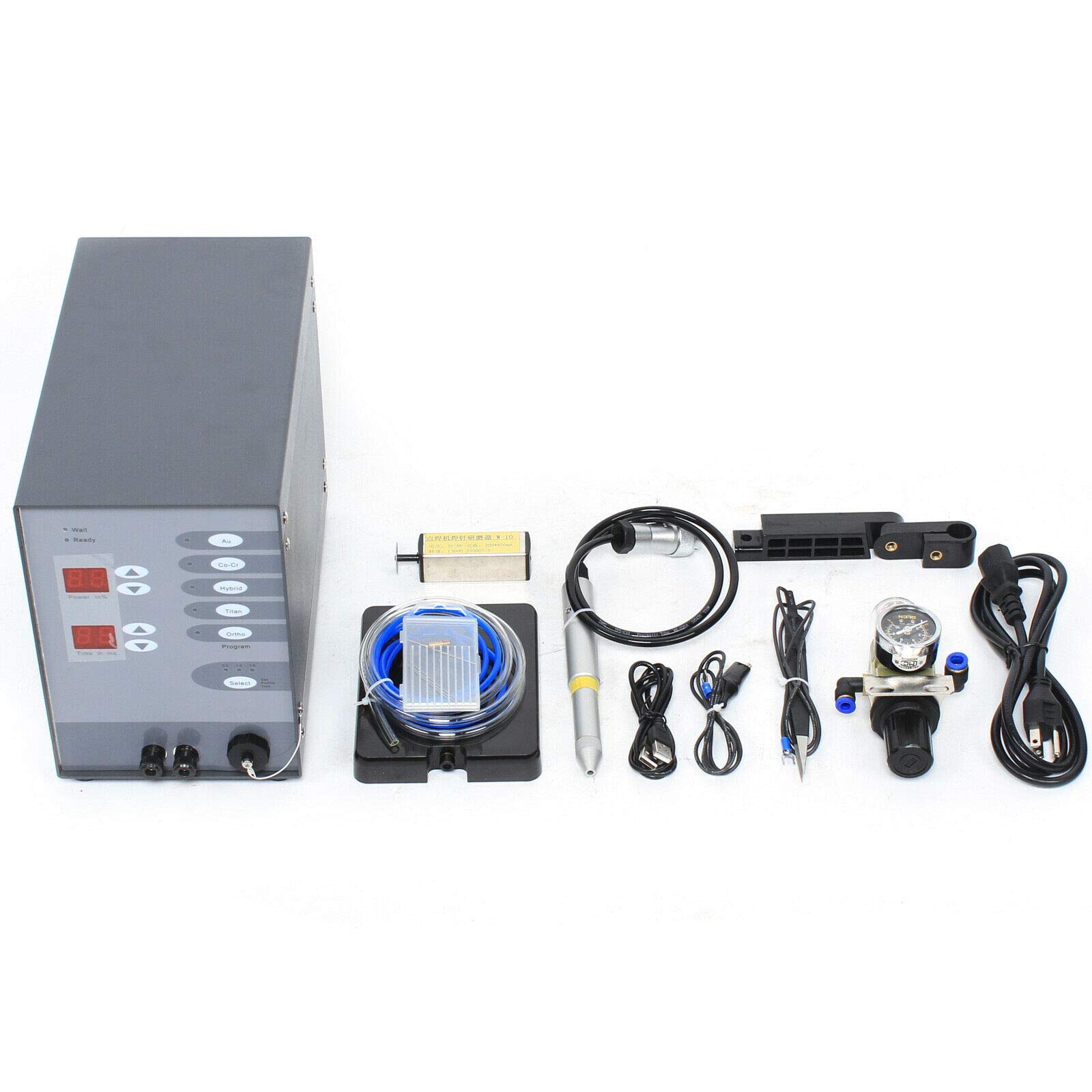 CNCEST Jewelry Spot Welder,50A-600A 100W High Power Adjustable Pulse Argon Welding Machine,Portable Adjustable Spot Station Welders for Welding Gold, Silver, K Gold, Gold, Palladium, Platinum