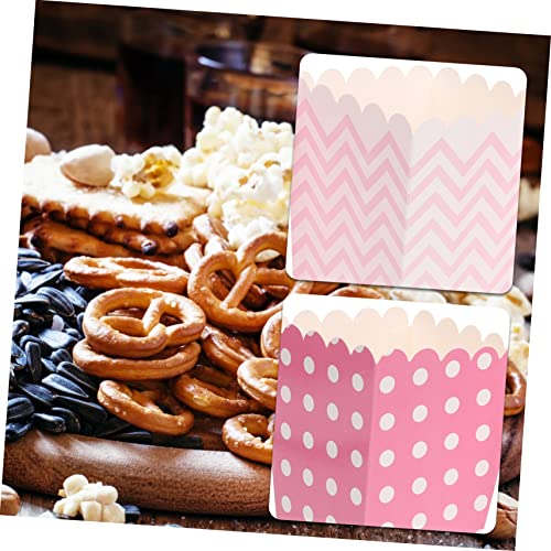 Popcorn Bags 36pcs Popcorn Boxes Fringe Set Wedding Supplies Wedding Cookies Carnivals Cookies Chips Boxes Fried Food Ornament Container for Movie Night Movie Night Gift Basket