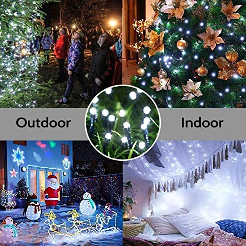 ZBM--ZBM Solar Lights Outdoor, 100LED~500LED Solar Garden Lights, 12M~52M Copper Wire Solar String Lights, Waterproof for Halloween, Christmas, Tree, Garden, Home, Wedding, Party Luces de hadas
