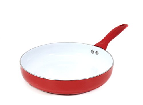 CONCORD 10.5" Ceramic Coated Non Stick Frying Pan Omelet Skillet Cookware PFOA and PTFE Free