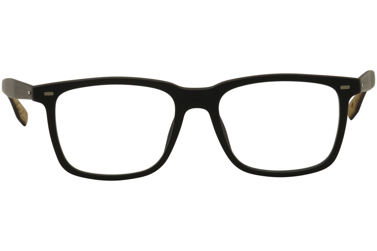 Boss hub Plastic Rectangular Eyeglasses 53 00R5 Black
