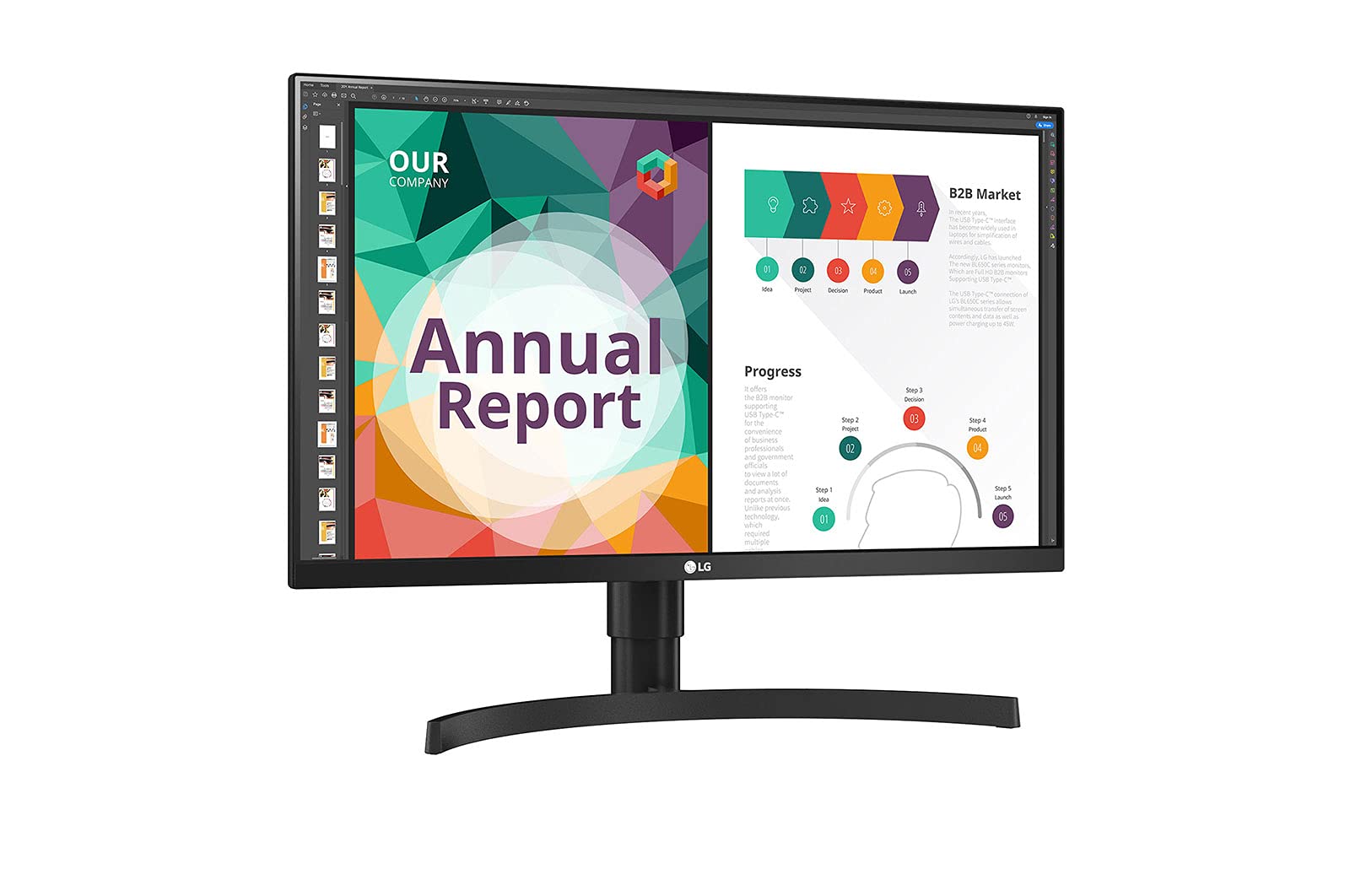 LG 27BN85U-B 27'' LG Monitor, 3840X2160, 16:9 IPS, HDMI 2.0 (2) USB-C, Black (Renewed)
