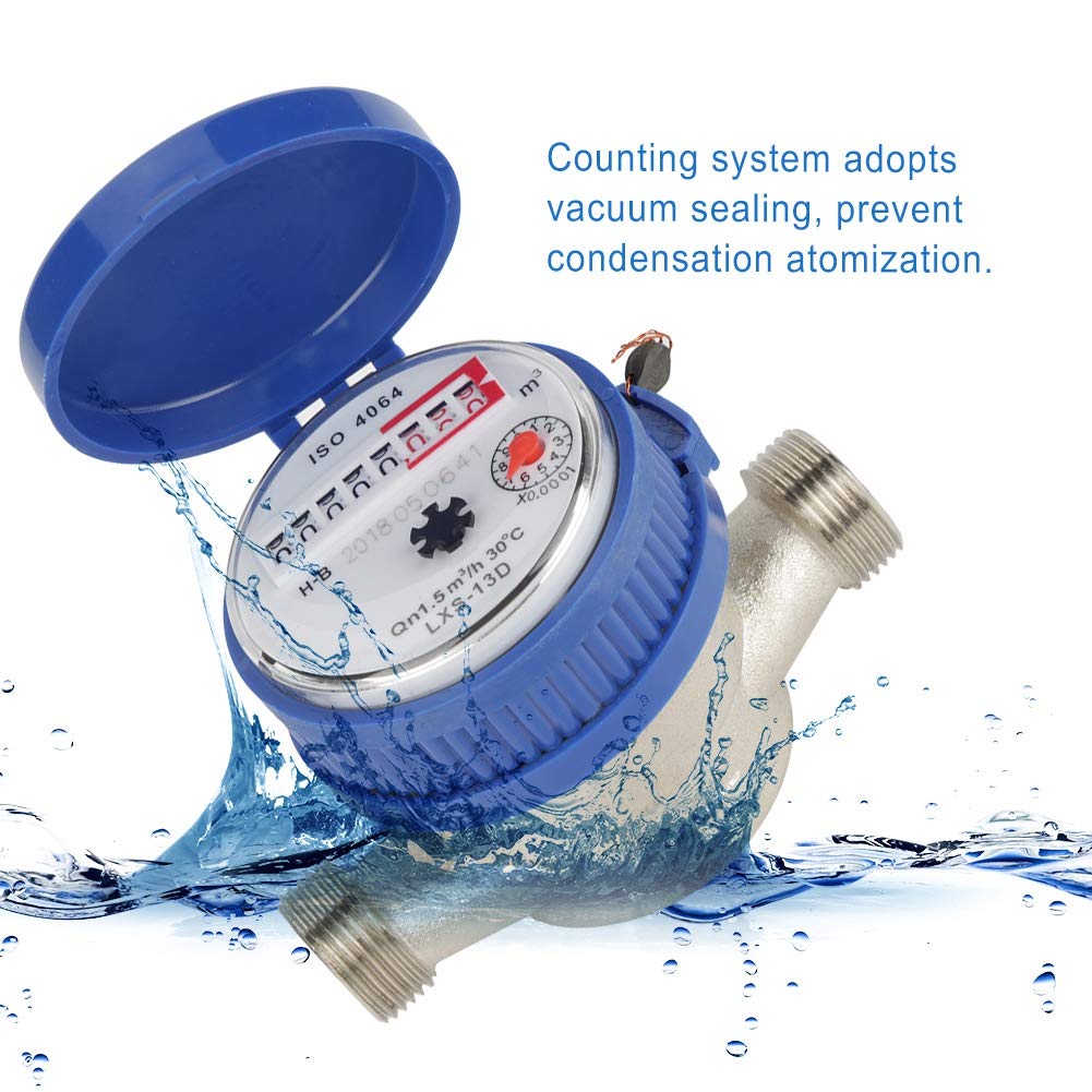 Cold Water Meter, Garden Water Meter, Small Size Vacuum Sealing Flow Sensors for Garden Flowmeters for Home