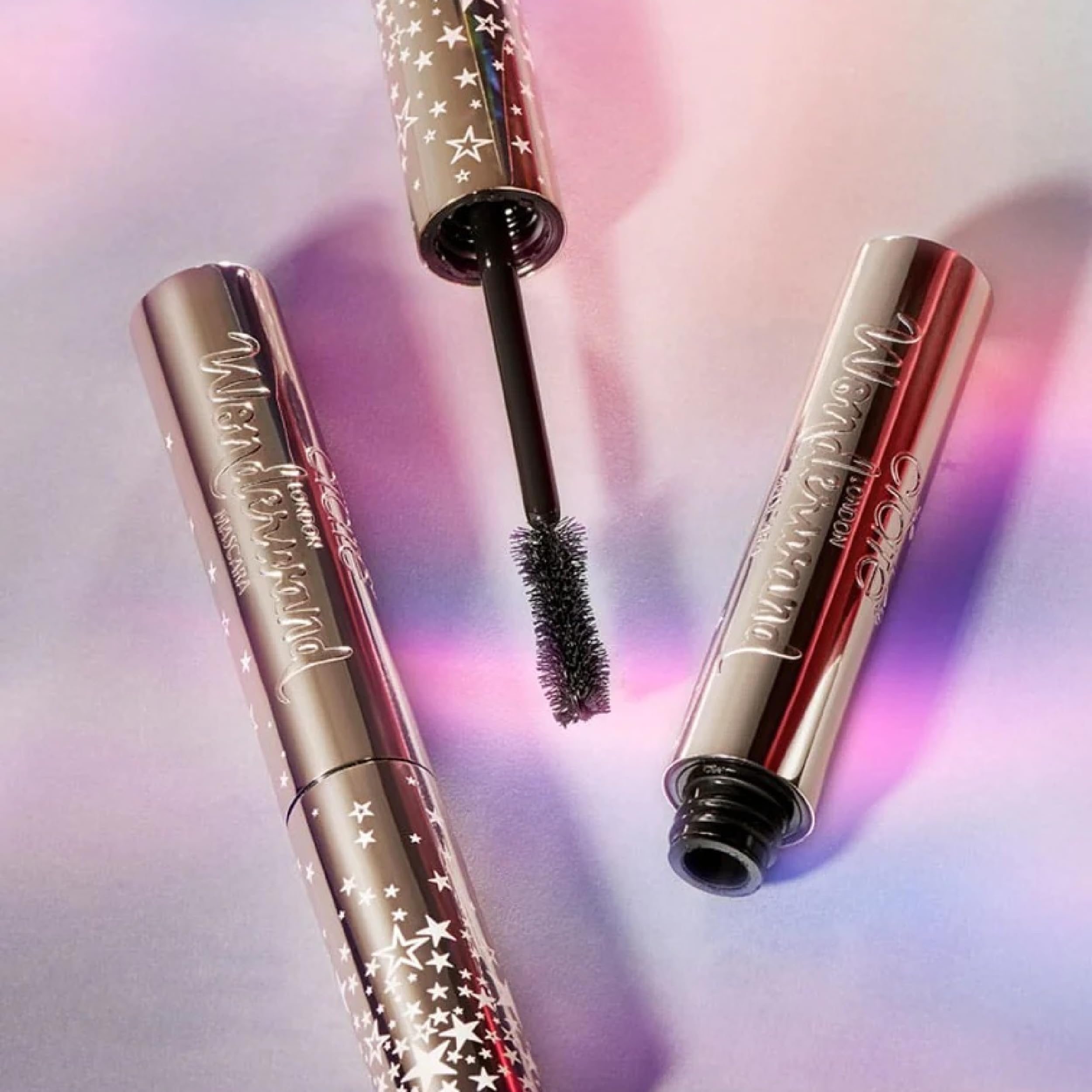 Ciaté London Wonderwand Mascara, Volumising & Lengthening Mascara, Carbon-Black Effect, Vegan, Fiber-Free for Full Effect, Adds Lash Volume & Curl, with Deep black Finish, 1 Count