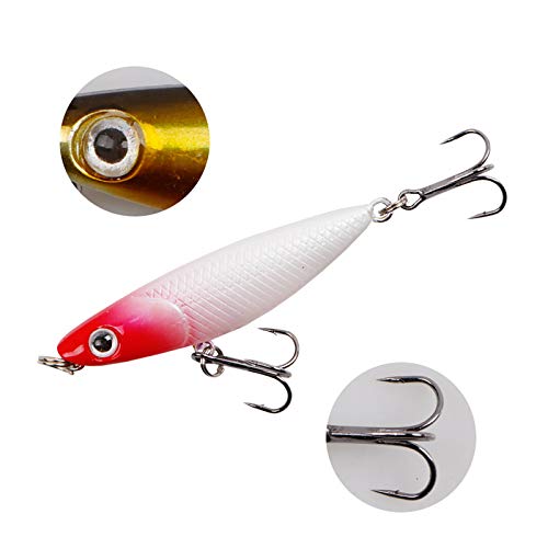 Bionic Hard Bait, 45mm Mini Lifelike Bionic Hard Bait Fake Fish Lure with Hooks Fishing Gear Tools - Black