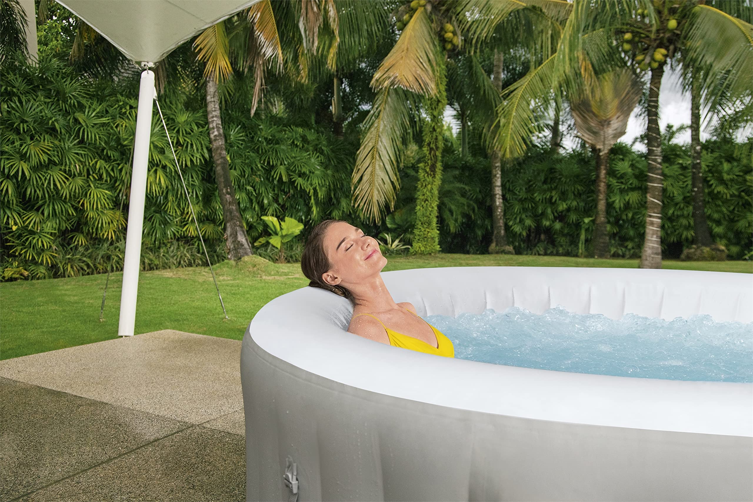 Coleman SaluSpa Tahiti Inflatable Hot Tub Spa, 2-4 Person AirJet Spa