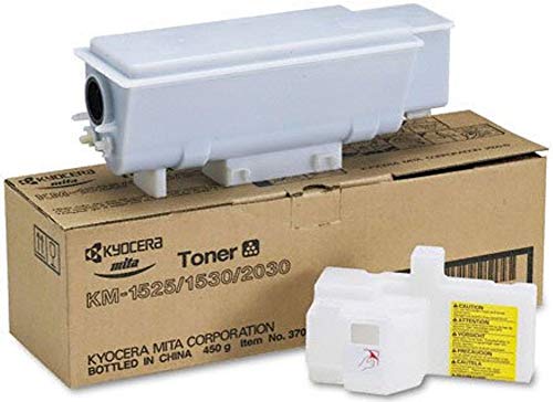 Kyocera 37028011 Black Toner Cartridge For use with Kyocera KM-1525, KM-1530, KM-1570, KM-2030 and KM-2070 Printers; Up to 11000 Pages Yield Based On @ 5% Coverage