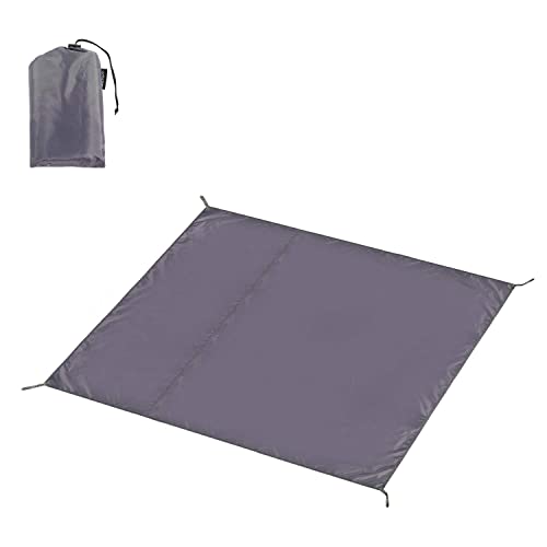 CAMPMOON Waterpfoof Camping Tarps 7x7 Feet, Large Oxford 4 in 1 Tent Footprints Ultralight Compact Ground Cloth for Camping Backpacking, Gray
