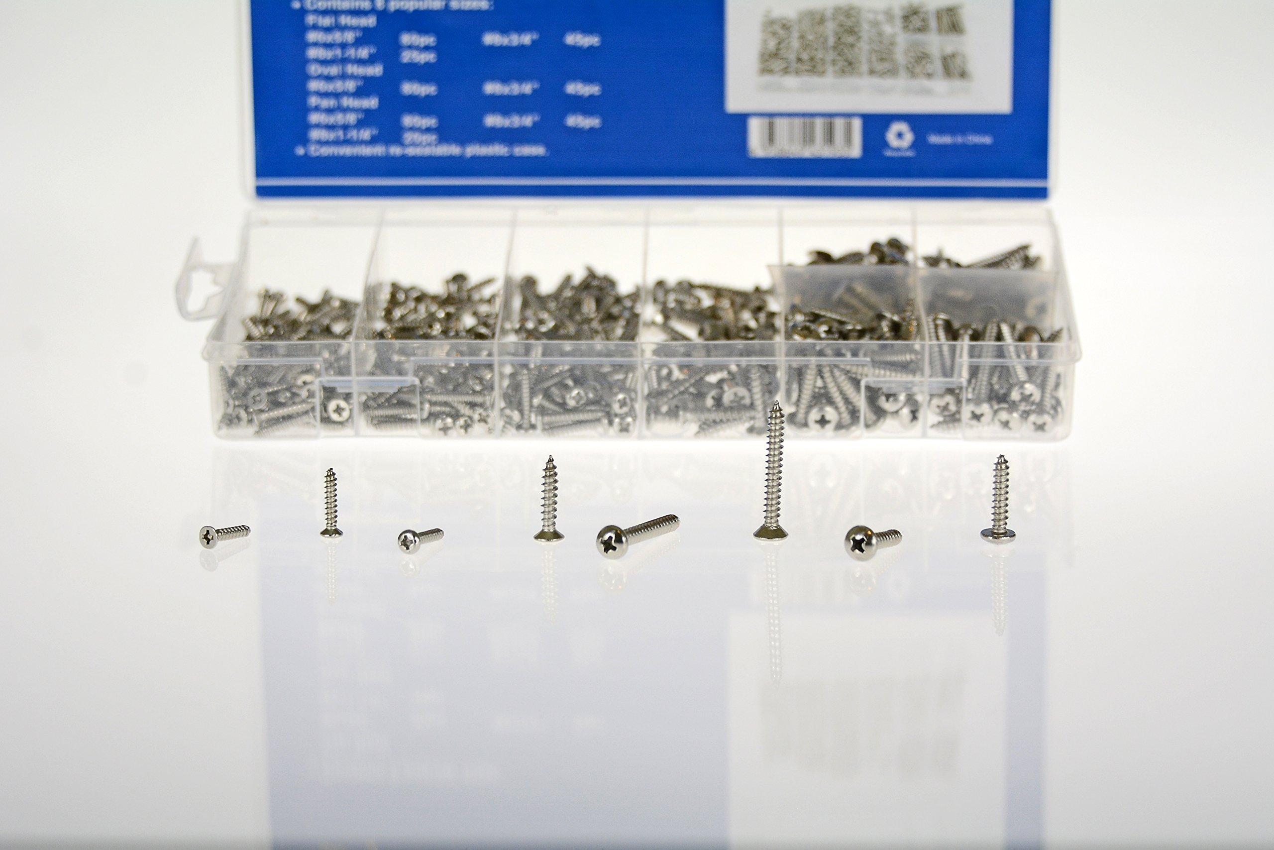 Swordfish 31930-420pc Stainless Steel Screw Assortment