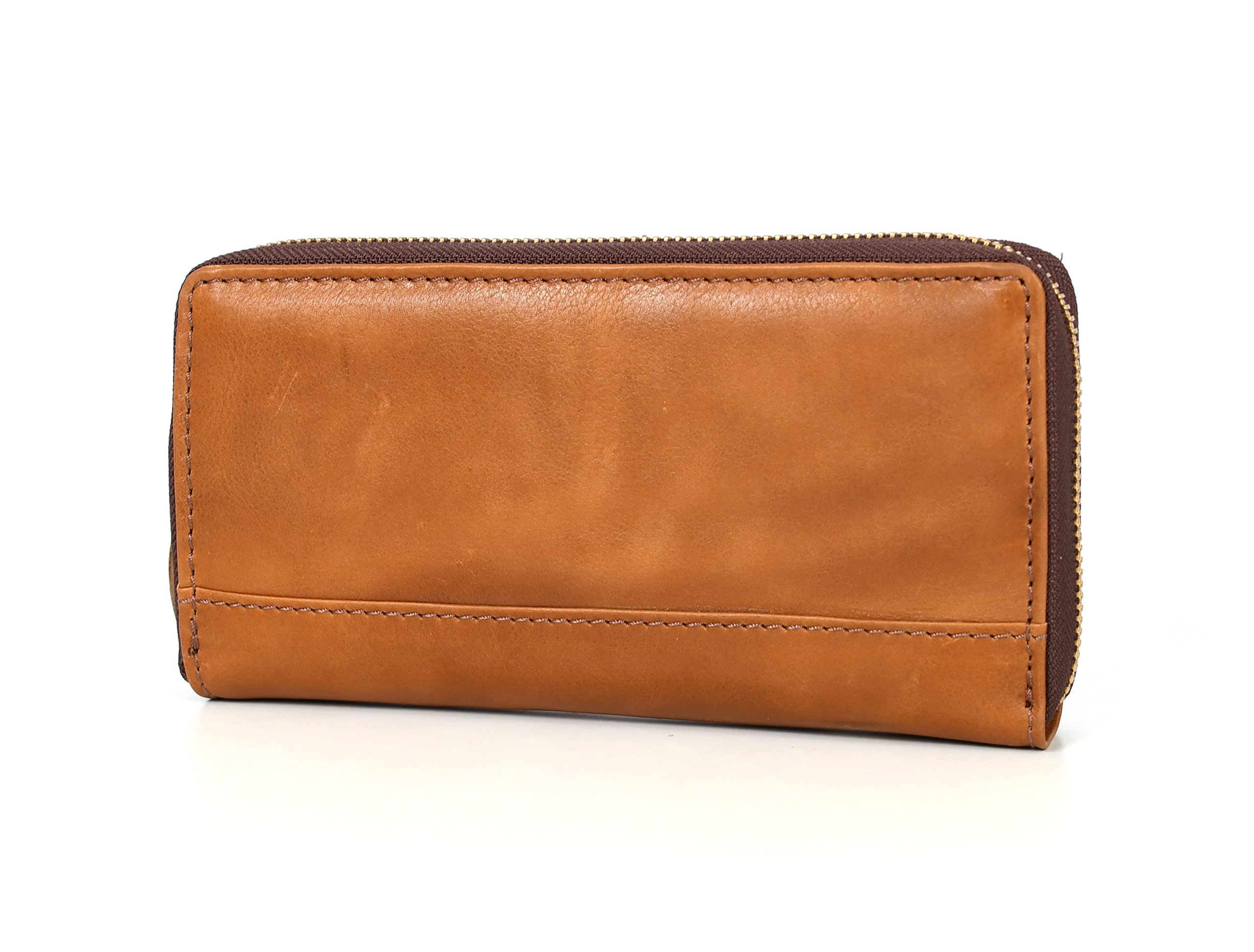 Women's RFID Blocking Large Capacity Leather Wallet Zip Around Phone Clutch Large Travel Purse Wristlet (Seaweed)