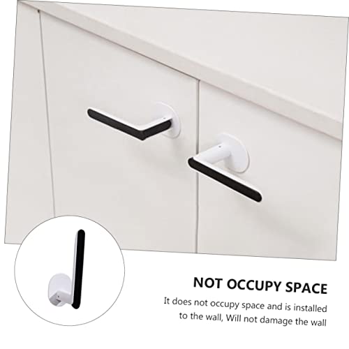 CUBTOL 2pcs Rack Storage Shape Bath L for L-Shaped Wall Back Ball Hat Coat Racks Hanging Holder Kitchen Clothes Multi- Hook Robe Mounted Scarf Plastic Multi-use Home Toilet Towel Bedroom