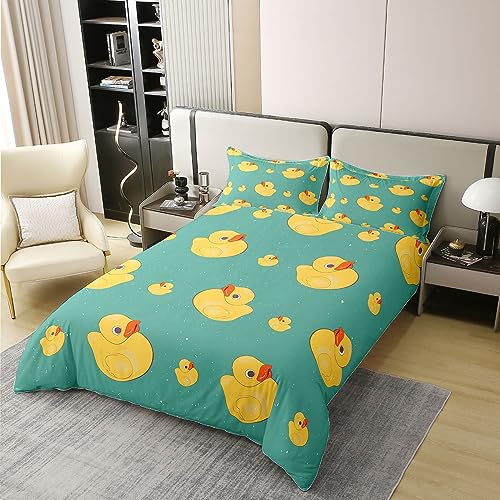 Erosebridal Twin 100% Cotton Duvet Cover + Bed Sheets Set