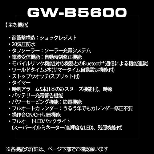 Casio G-SHOCK GW-B5600HR-1JF Radio Solar Watch (Japan Domestic Genuine Products)