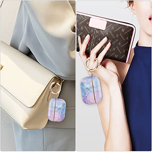 OLEBAND Airpod 3rd Generation Case(2021) with Cute Pattern,Hard Cover,Anti-Slip Airpods 3 Case,Compatible for Apple Air pod Case 3rd Gen,for Women and Girls,Watercolor Marble