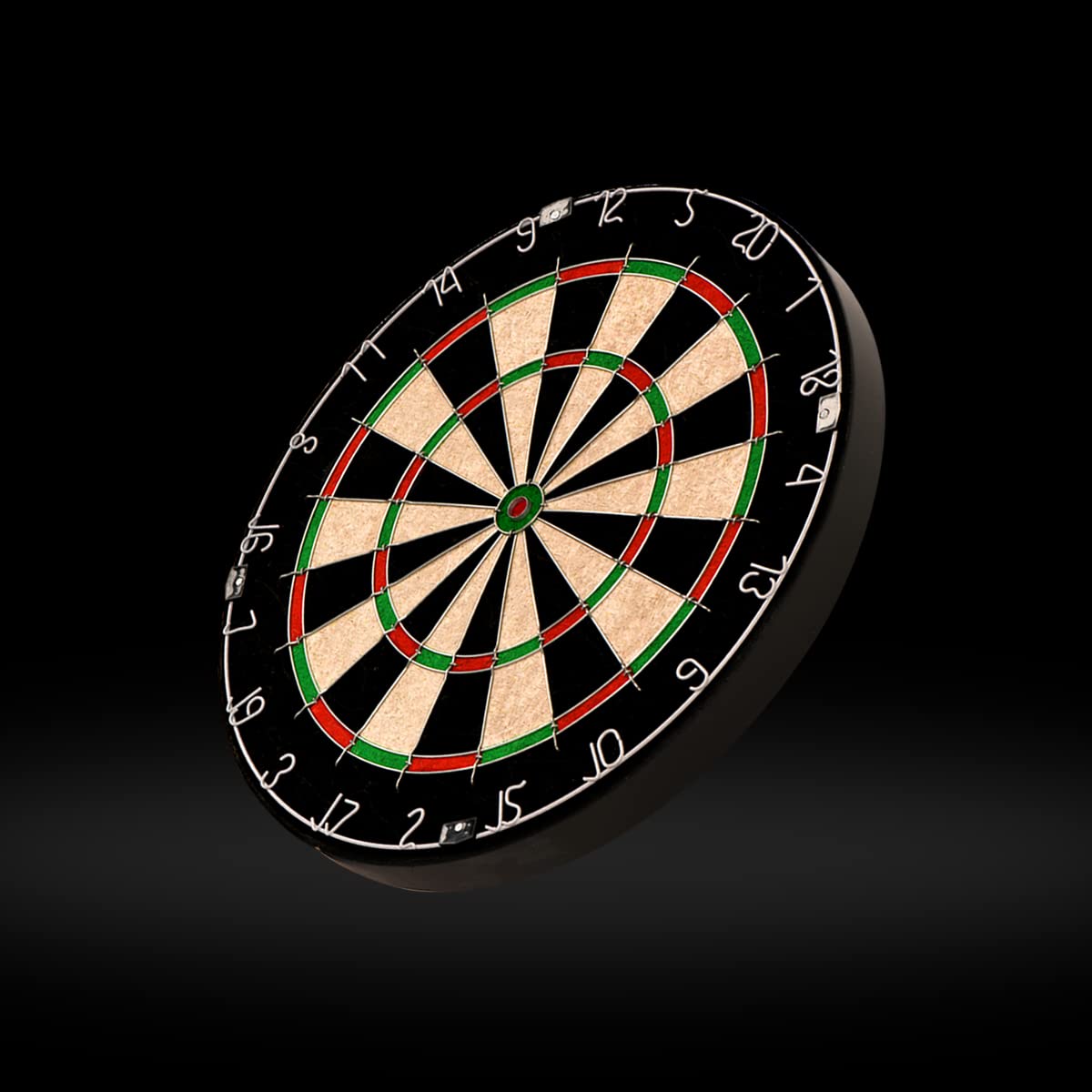 Bristle Dartboard Staple-Free Bullseye 12 Steel Tip 18g Darts Mounting Kits Included