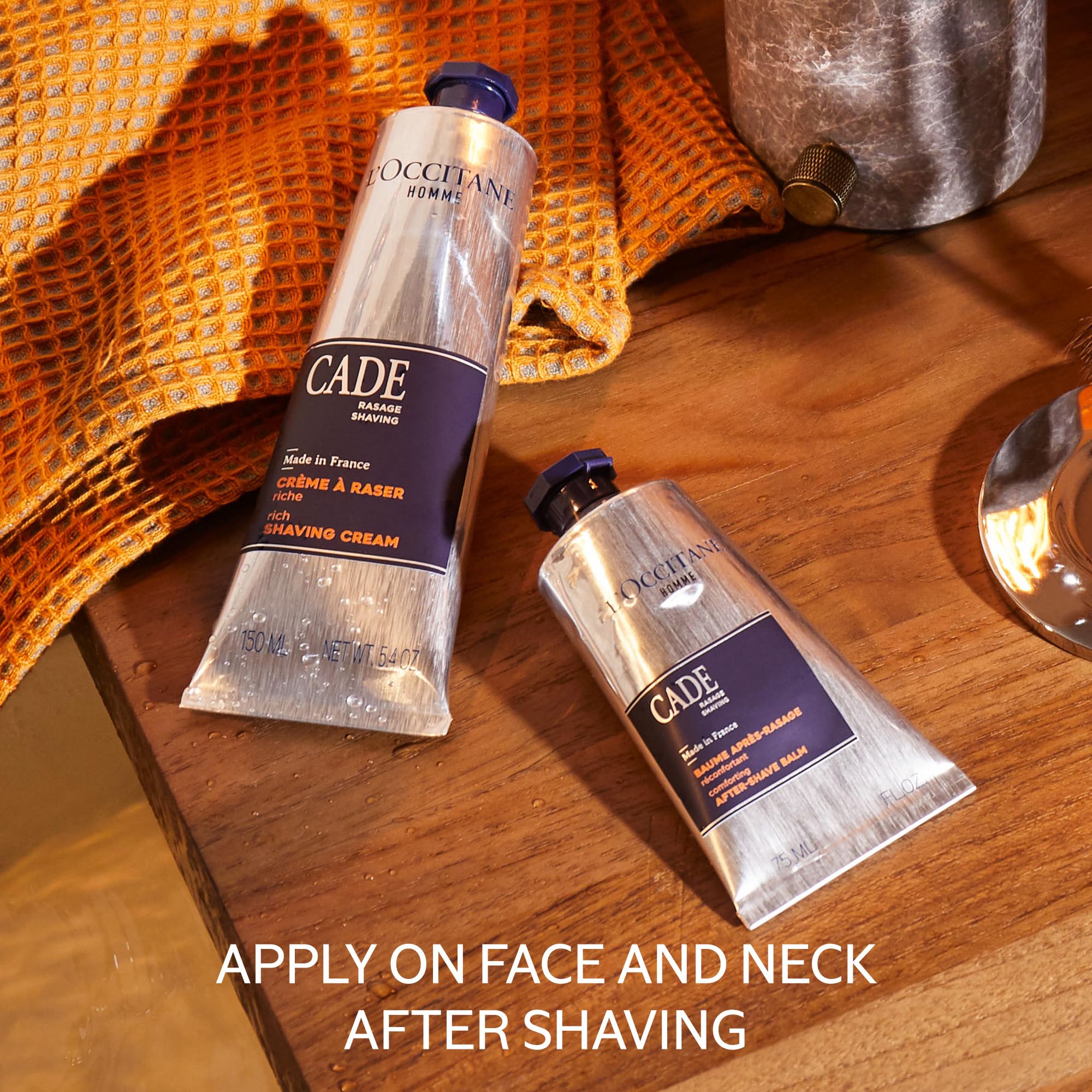 L'OCCITANE Soothing Cade After Shave Balm, 2.5 Fl. Oz: Hydrating, Soothe After Shave, Reduce feelings of irritation, With Shea Butter + Cade Essential Oil