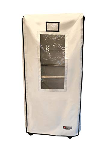 SHOPCraft Heavy Duty Bakery Double Rack Covers, Commercial Standard Rack Cover with Zipper or Velro Closure (Zipper)