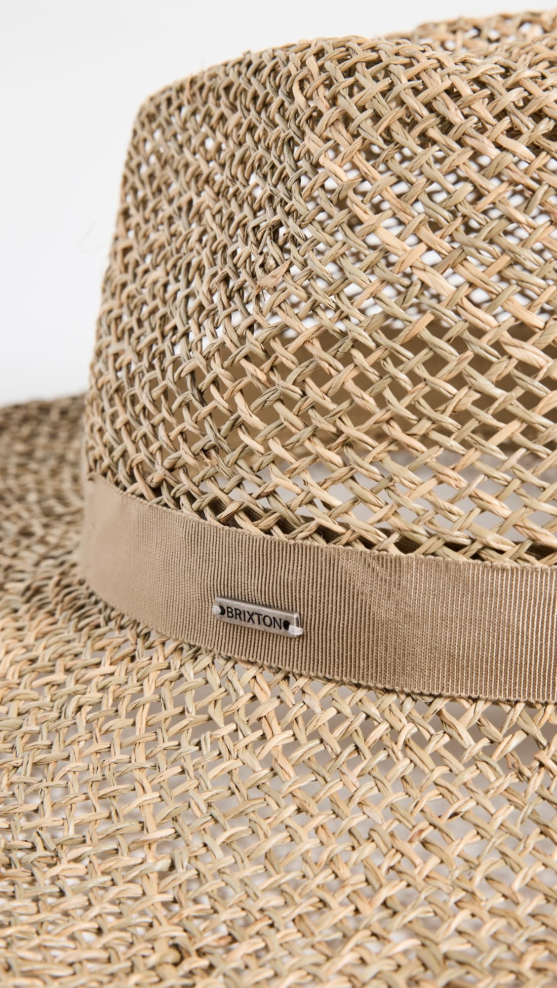 Brixton Women's Joanna Straw Hat, Tan Seagrass, M