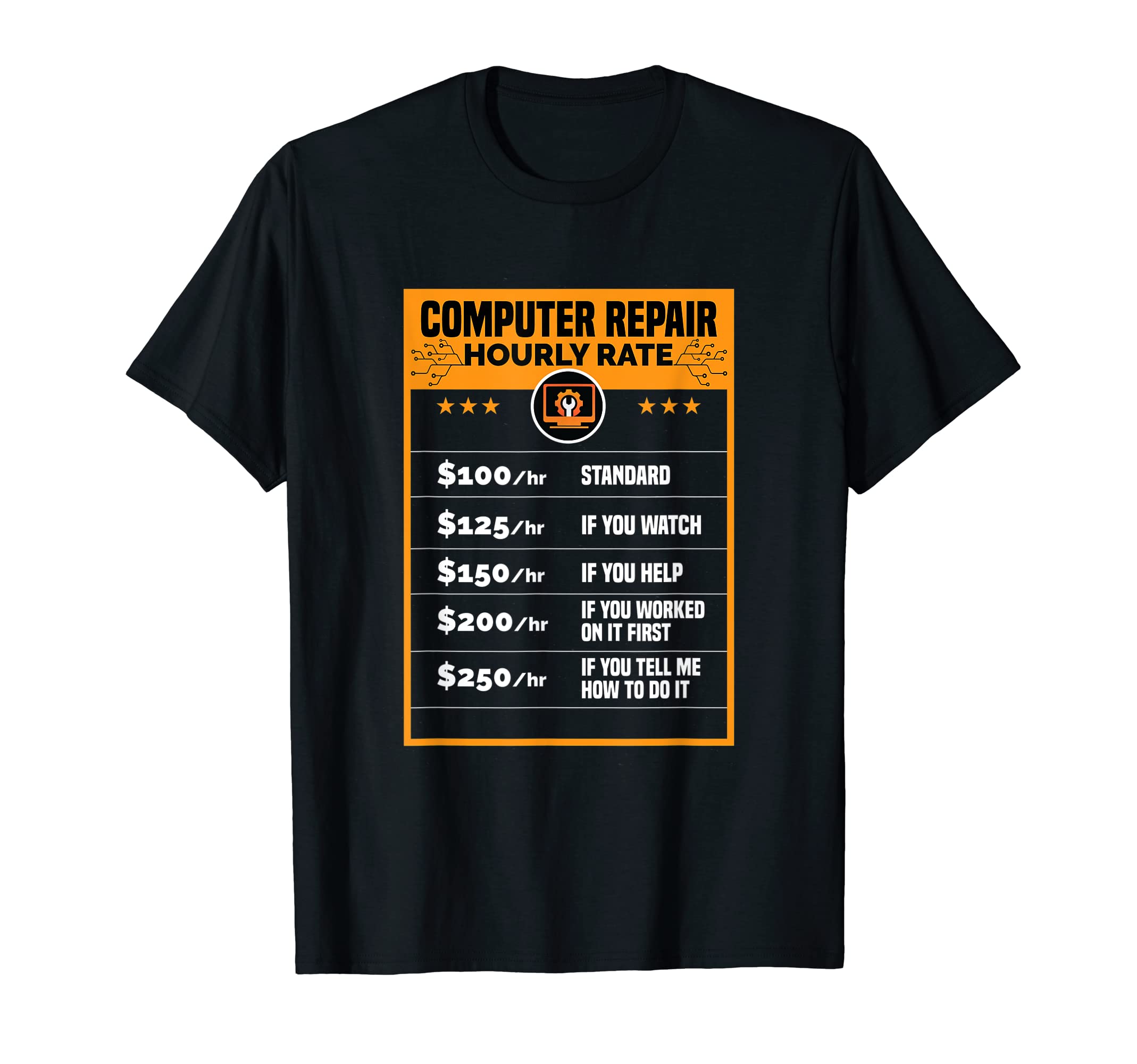 computer repair nerd for a Tech Support IT computer geek T-Shirt