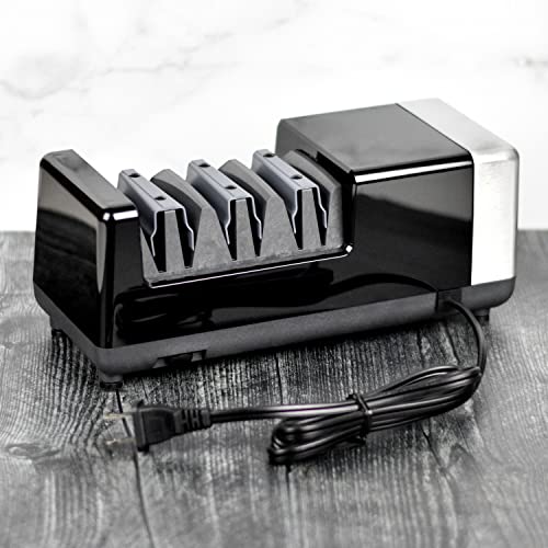 Chef's Choice Precision Edge 14 Degree Electric Knife Sharpener, Black & Stainless Steel
