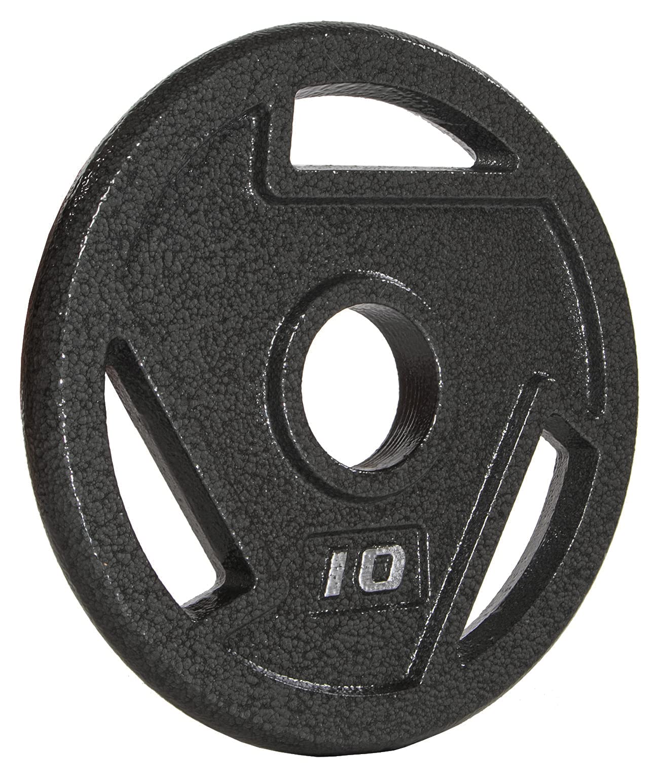 BalanceFrom Powergainz Olympic 2-Inch Cast Iron Plate Weight Plate for Strength Training and Weightlifting,Black POG-AT2IN-10X4