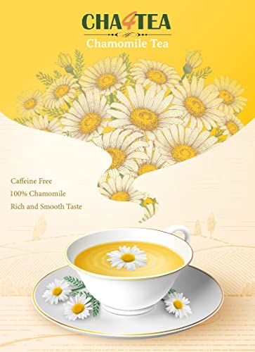 Cha4Tea 36-Count Pure Camomile Herbal Tea Pods for Keurig K-Cup Brewers - Bedtime/Sleep-well/Nightly Calm/Relaxing Tea