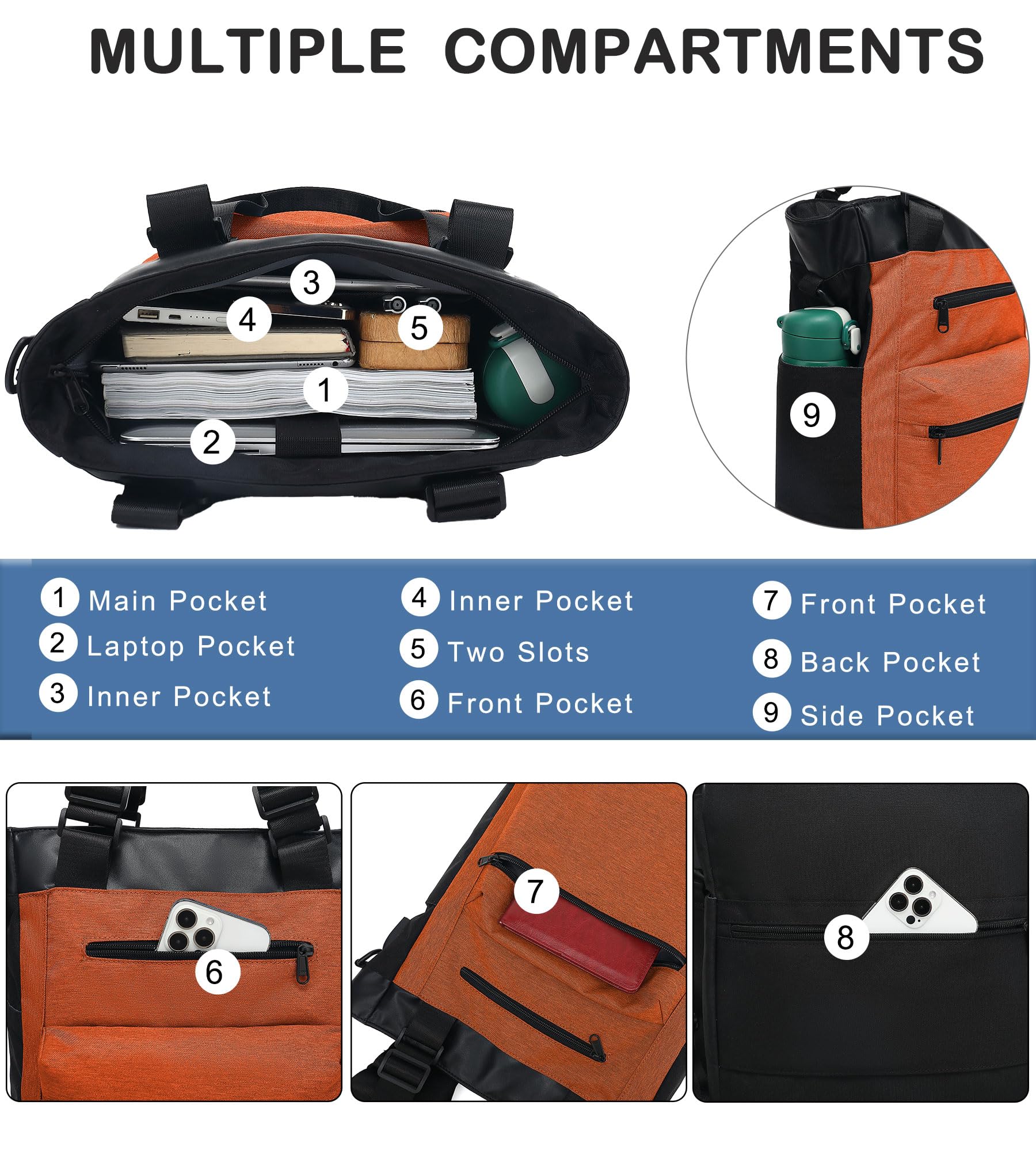 BASICPOWER Backpack Purse for Women Convertible Laptop Tote Work Bag Nurse Teacher Bag for Travel