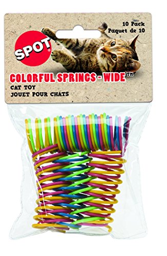 SPOT Ethical Products Ethical Wide Colorful Springs Cat Toy, Medium Breeds