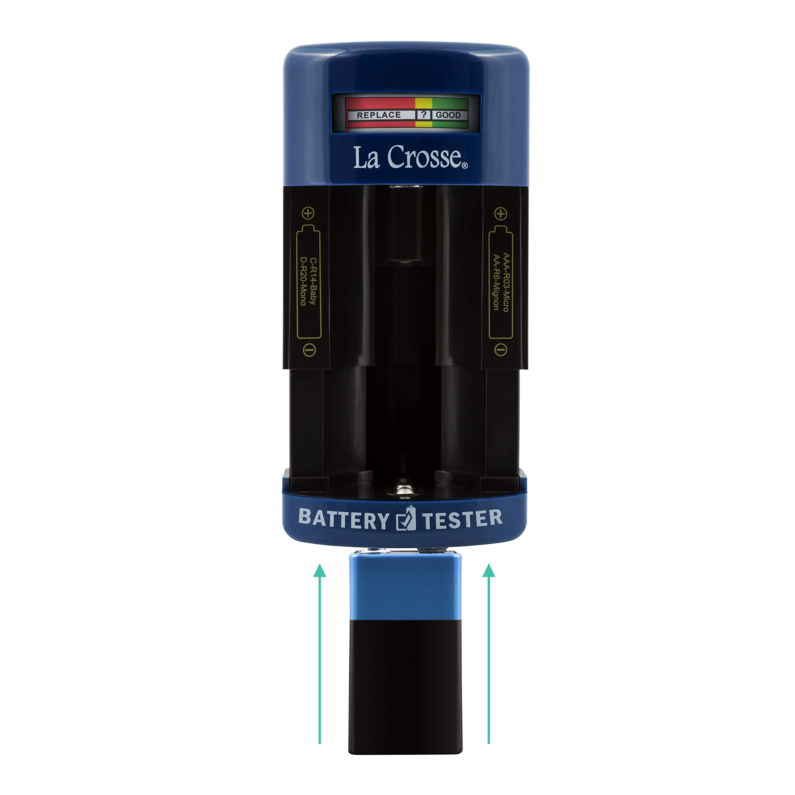 La Crosse Technology 911-114 Portable Battery Tester , Blue