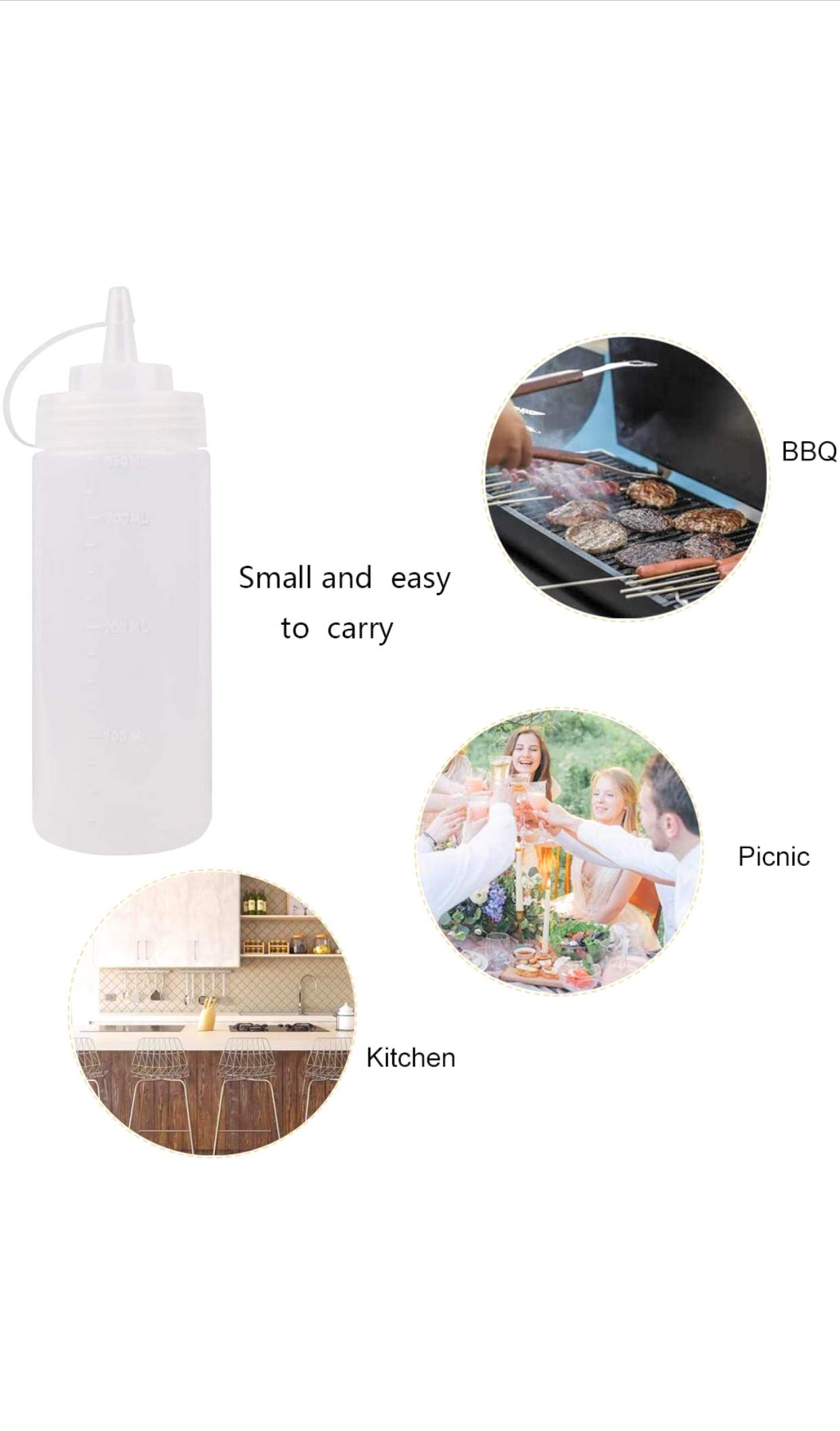 Condiment Bottles 2 pcs