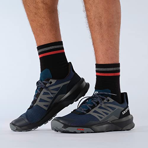 Salomon Patrol Hiking Shoes for Men Climbing, Mood Indigo/Black/Quiet Shade, 12