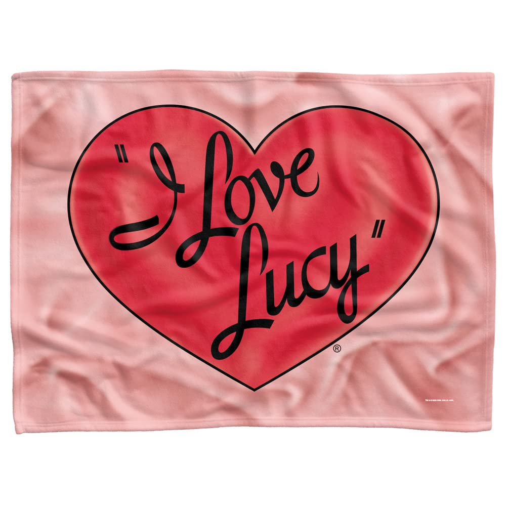 LOGOVISION I Love Lucy Lightweight Baby Blanket, 30"X40", 3D Logo Unisex for Infants Girls & Boys