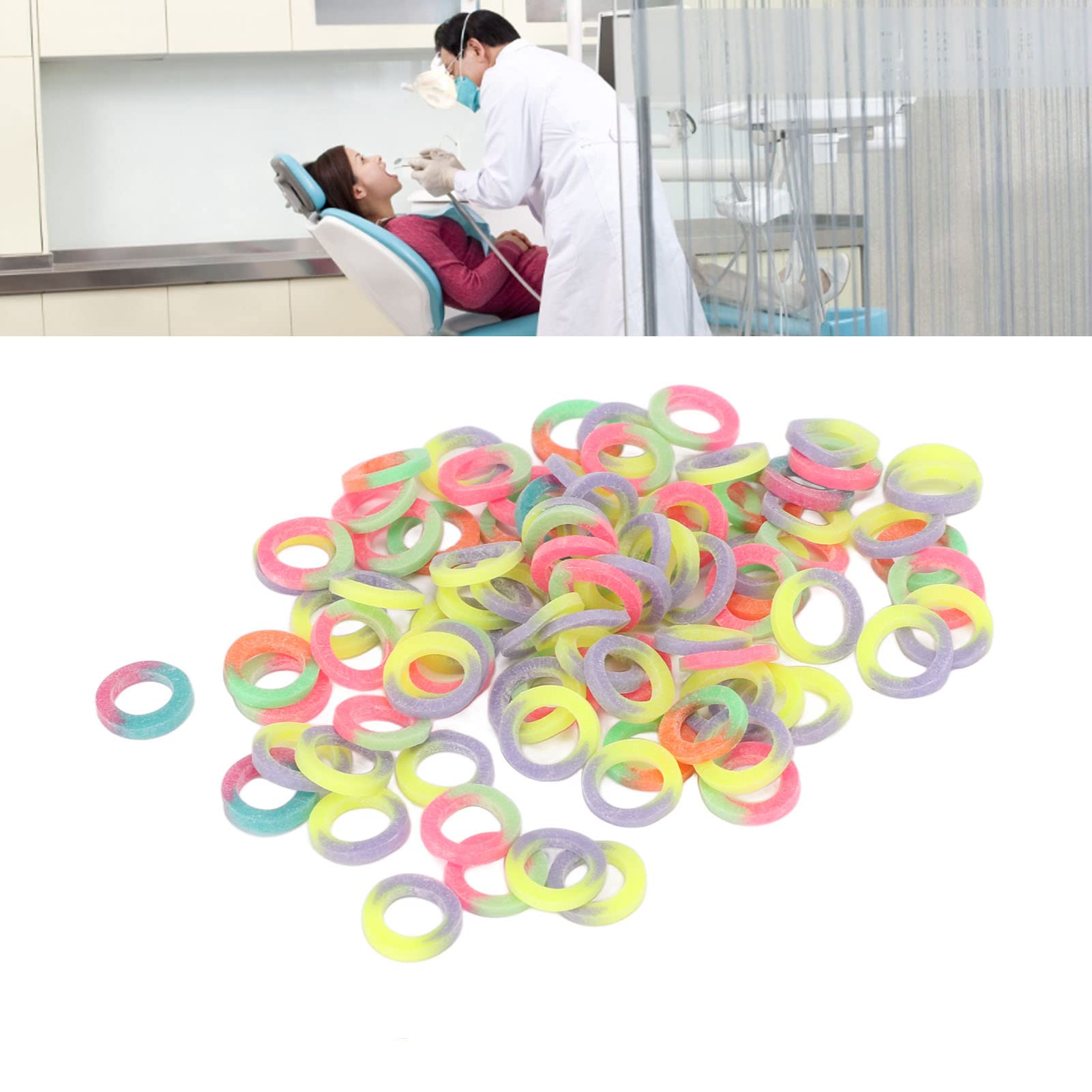 Elastic Bands, 500 Traction Units 3.5 Oz 4.7 Mm Elastic Portable Elastic Bands Braces for Children (Color Mixed)