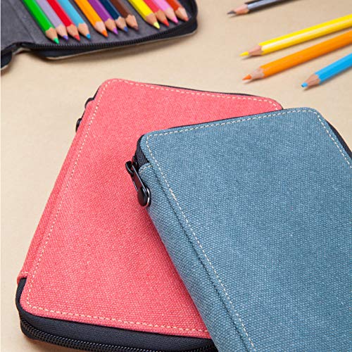 Speedball Art Products Canvas Storage Case for Pencils, Markers, Pens and Art Supplies, Holds Up to 48 Standard Pencils, Olive