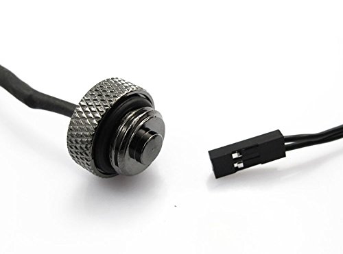 XSPC G1/4" Plug with 10k Sensor, Black Chrome
