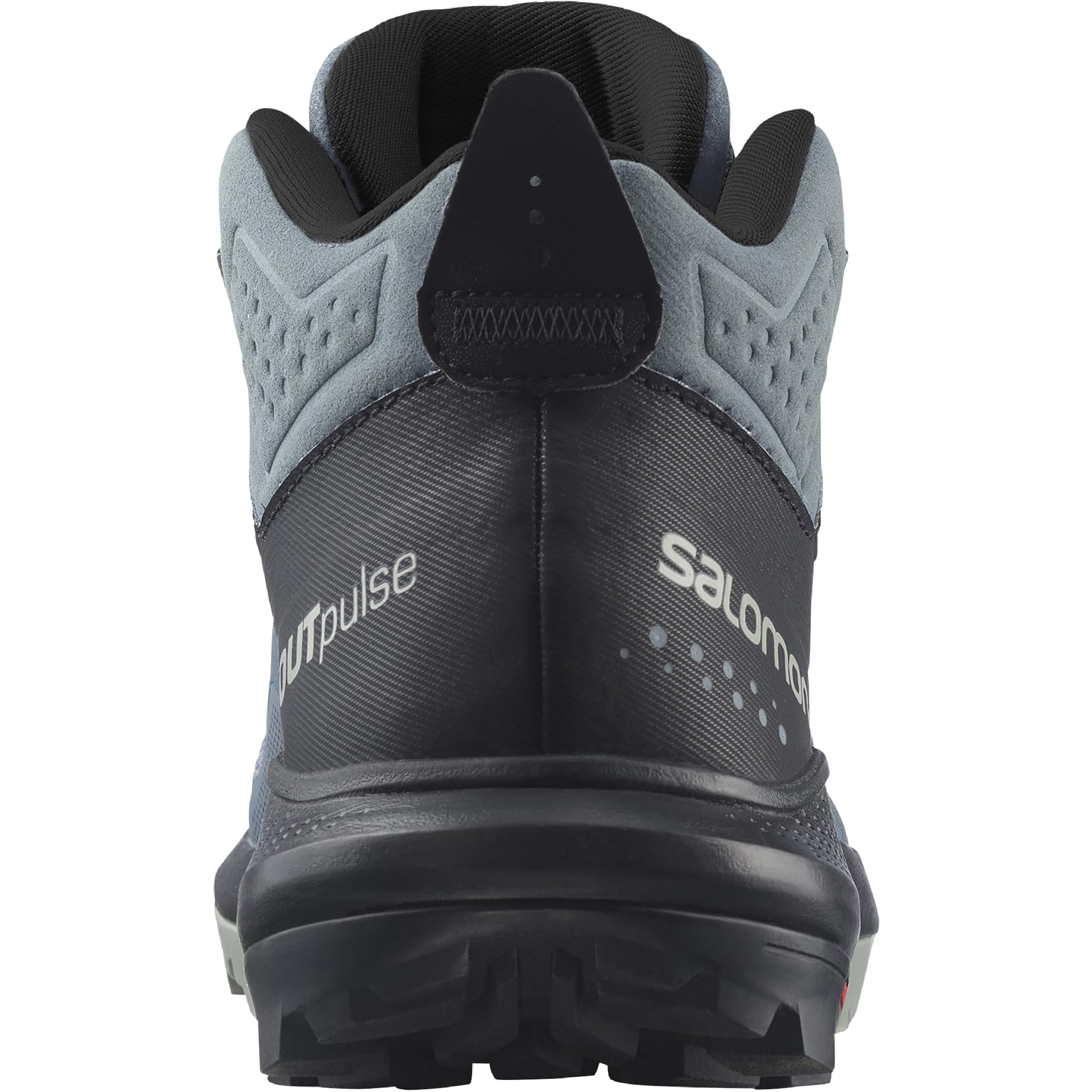 Salomon Women's OUTPULSE Mid Gore-Tex Hiking Boots for Women, Stormy Weather/Black/Wrought Iron, 11