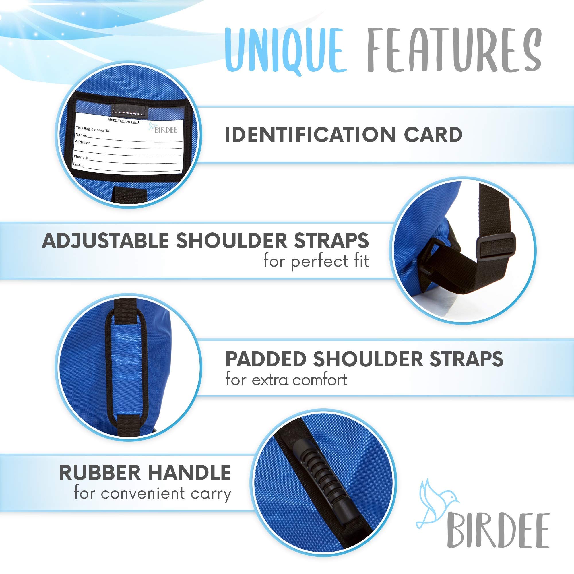 Birdee Car Seat Bag For Air Travel Gate Check and Carrier Extra Durable Car Seat Travel Bag
