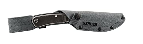 Gerber Gear Downwind Drop Point - Hunting Knife with Sheath for Camping & Hunting Gear - Olive
