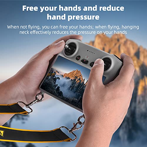 LICHIFIT Widen Lanyard Strap Neck Sling with Warning Sign Drone Accessory for DJI RC PRO/for DJI RC/Mini 3 Pro Remote Controller