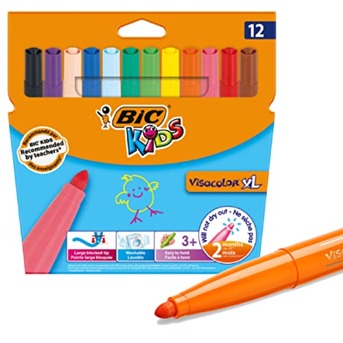 Bic Kids Visa XL Colouring Pens (Wallet of 8)_Parent_SPIG9 Wallet x 12 829007